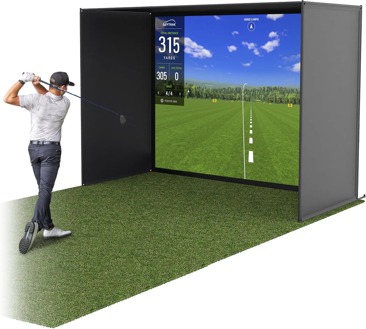 GoSports Golf Simulator Enclosure Nets - Simulator Golf Pro